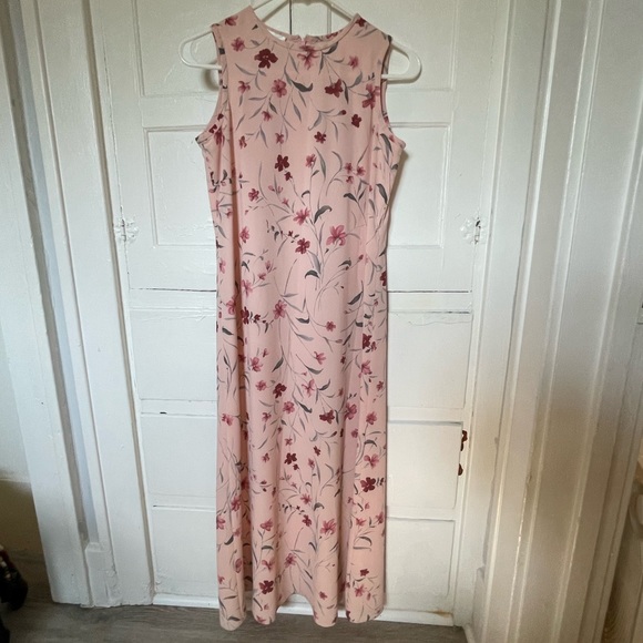 Rena Rowan | Dresses | Vintage 9s Rena Rowan Midimaxi Dress Pink And ...